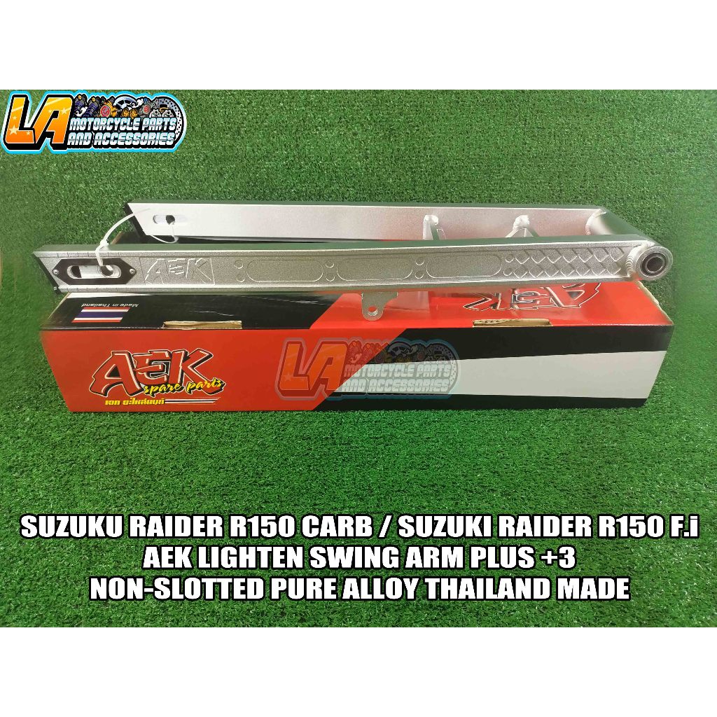AEK LIGHTEN SWING ARM +3 - SUZUKI RAIDER R150 CARB / R150 F.I - NON ...