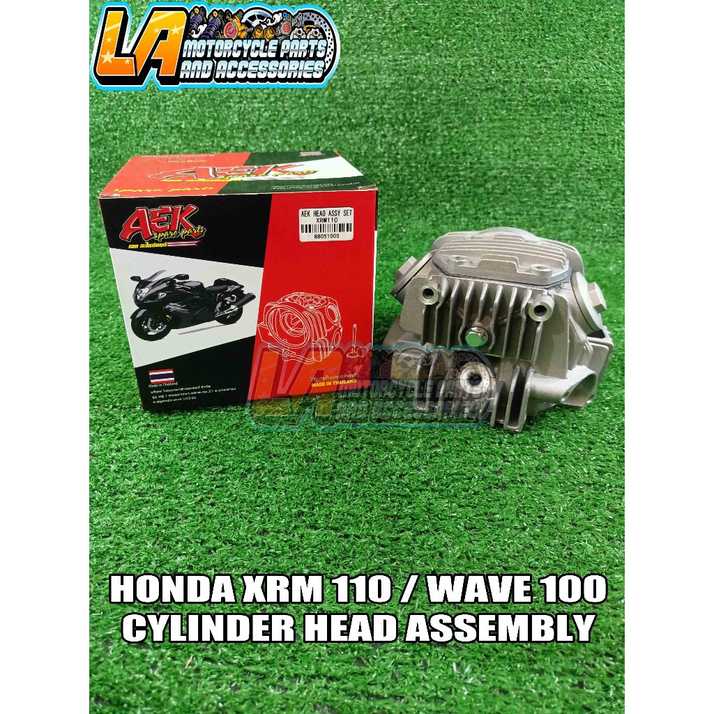 AEK CYLINDER HEAD ASSEMBLY - HONDA XRM 110 / WAVE 100 | Shopee Philippines