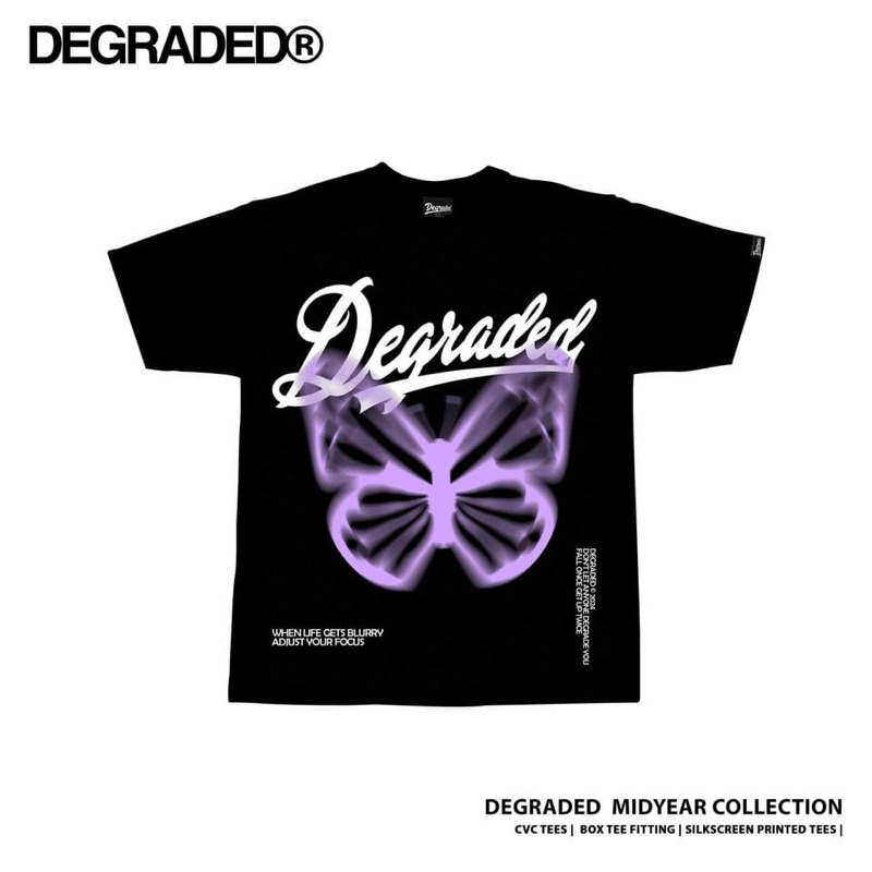 Degraded " Blurry V2. " Regular Size Mens T-shirts Clothes Cotton ...