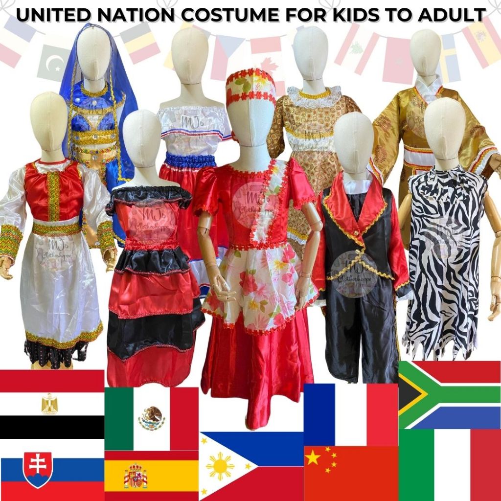 UNITED NATION COSTUME FOR KIDS TO TEENS | Shopee Philippines