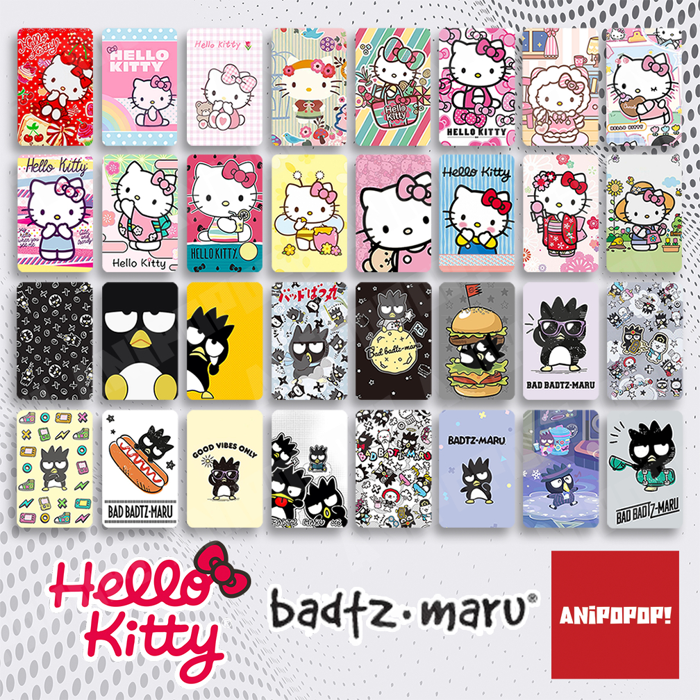 [FREE GIFT!] Sanrio Hello Kitty & Badtz Maru Waterproof Vinyl BEEP Card ...