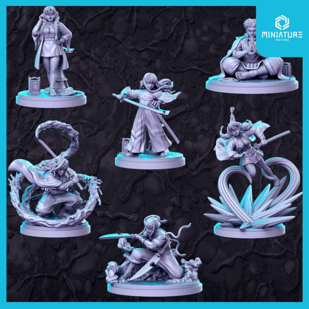 RNE Studio | Anime Series Demon Slayer Kimetsu No Yaiba Miniatures w ...