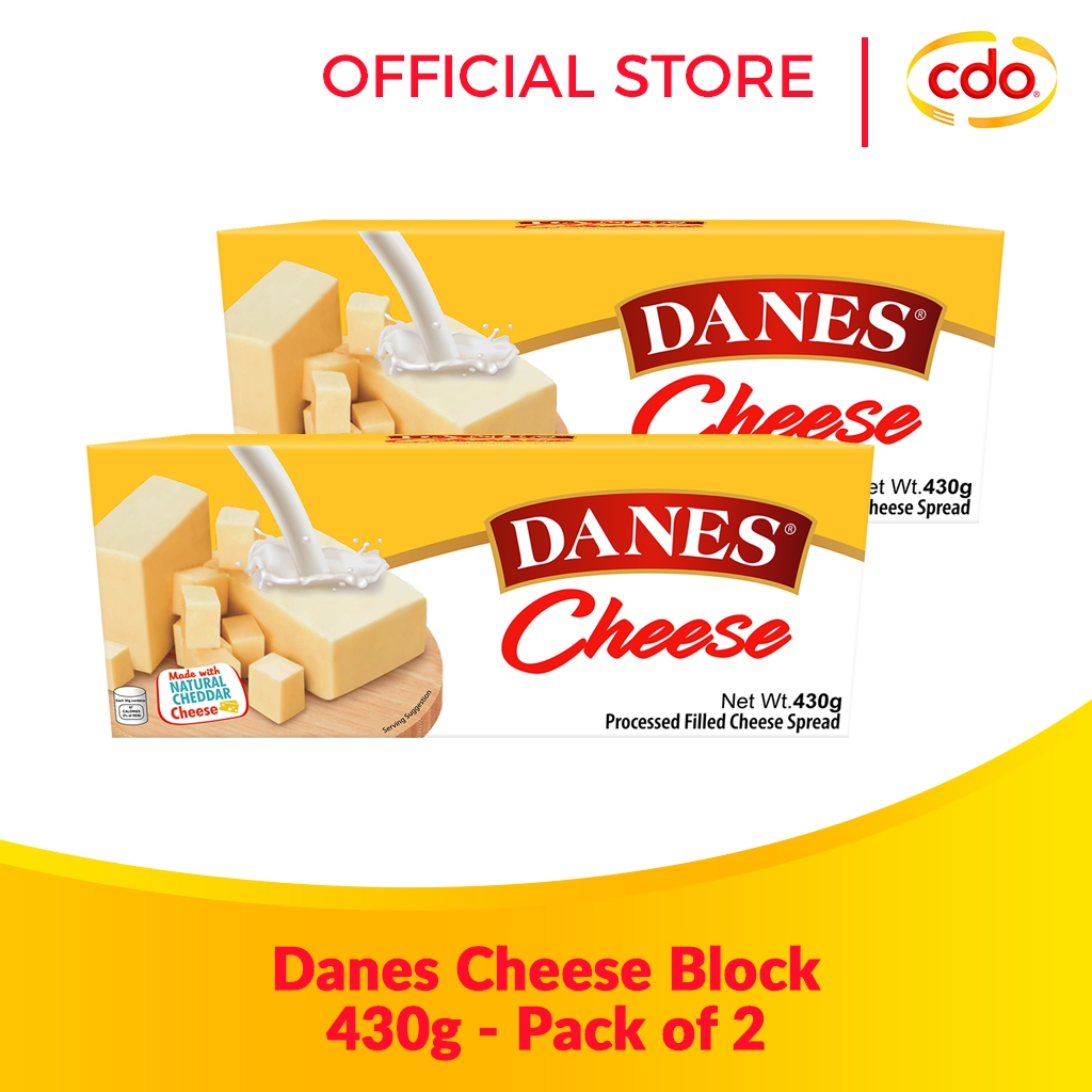 DANES Cheese Block Classic 430g - Pack of 2 | Shopee Philippines