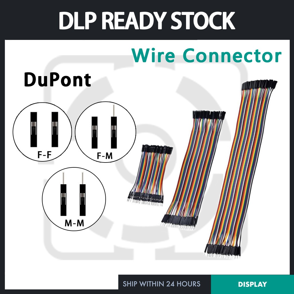 20pc Breadboard connecting Jumper Wires Dupont Wire Cable Arduino ...