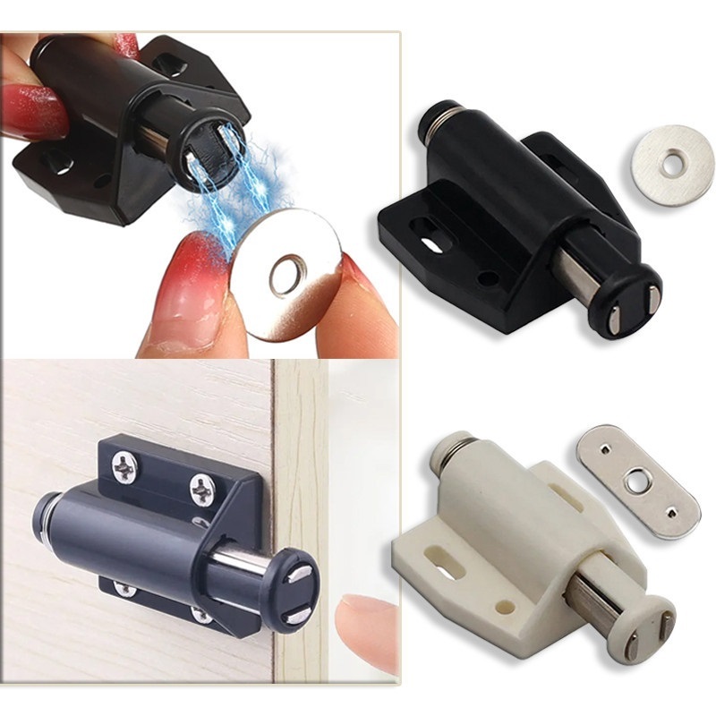 Double Magnetic Push to Open Touch Catch Pivot Hinge for Kitchen ...