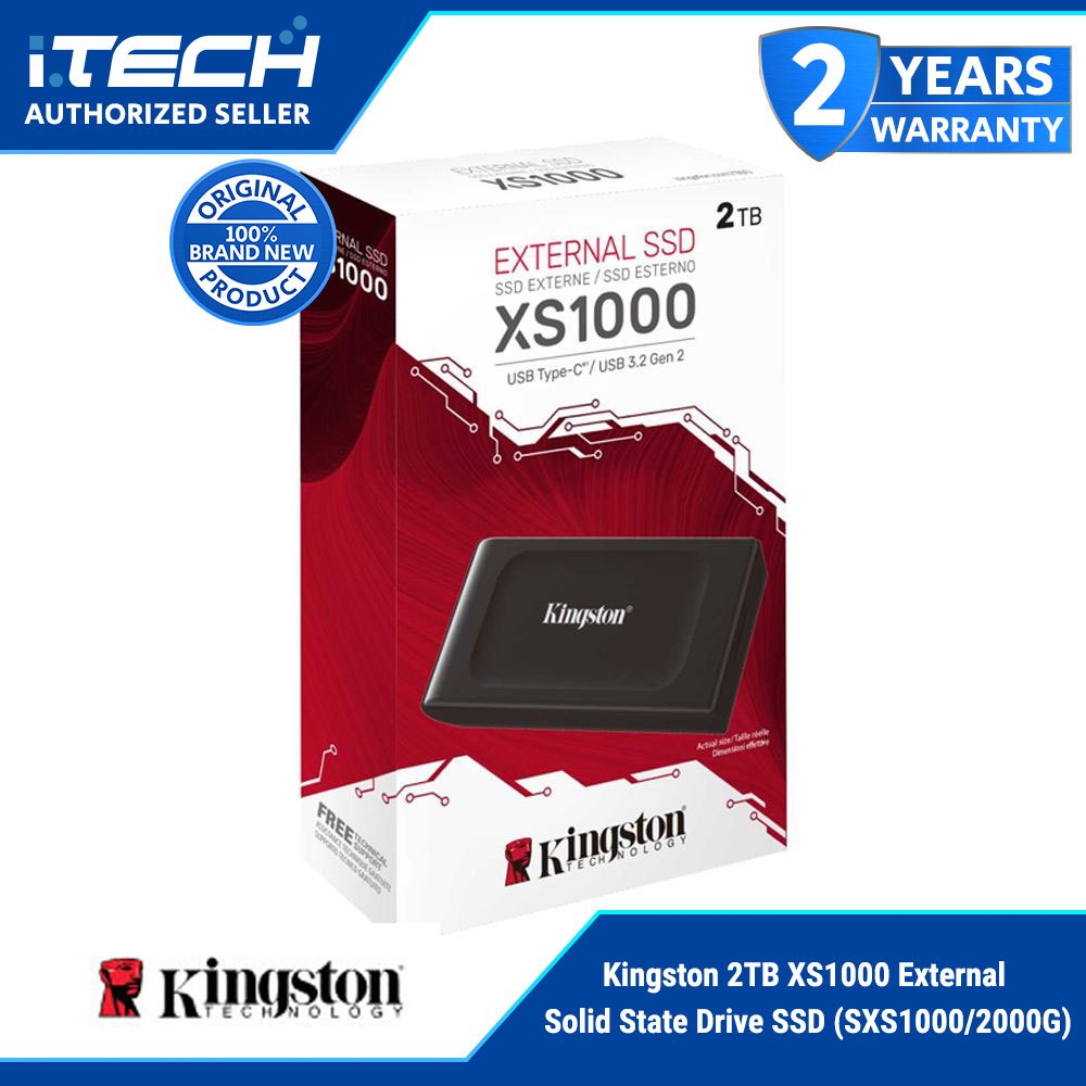 Kingston 2TB XS1000 External Solid State Drive SSD (SXS1000/2000G ...