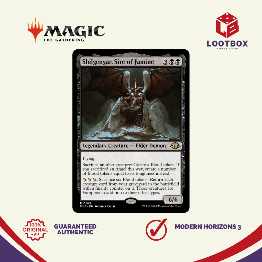 Magic the Gathering: Shilgengar, Sire of Famine (Rare) - Modern ...