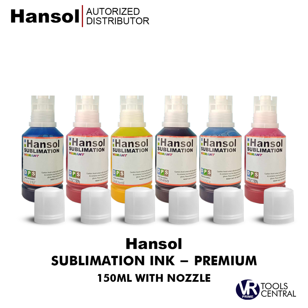 HANSOL SUBLIMATION INK - PREMIUM 150mL - with nozzle - for Printer ...