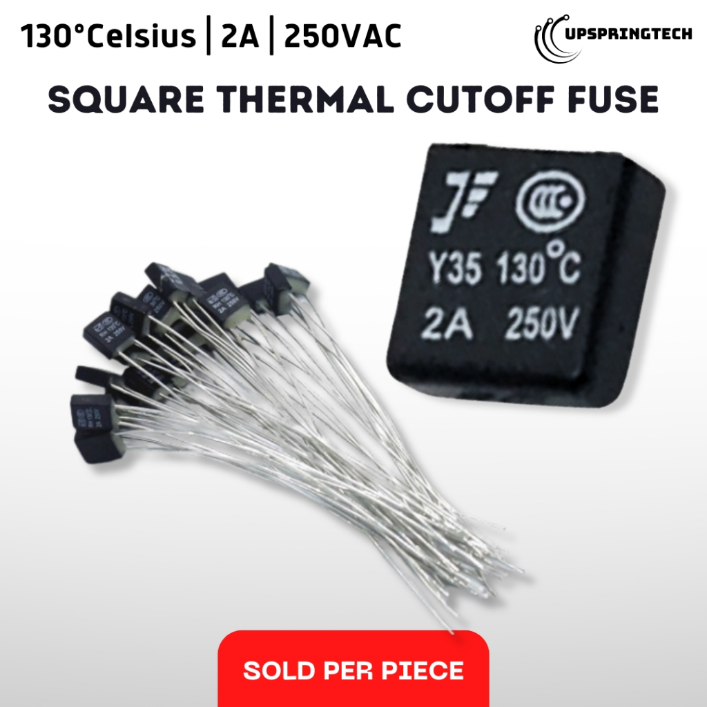 Thermal Cutoff Fuse 130° Celsius 2A 250VAC Ceramic Square | Shopee ...