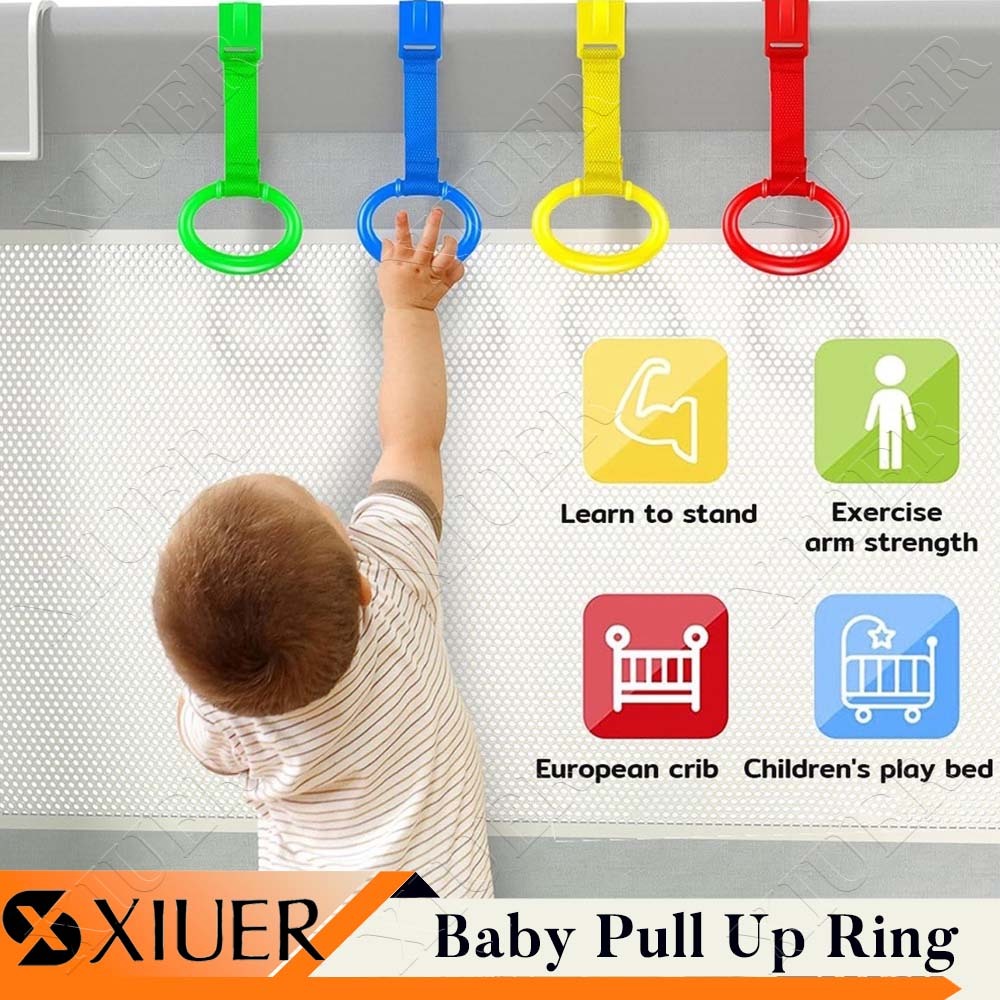 Baby Pull Up Ring Baby Crib Hooks for Playpen General Use Plastic Stand ...