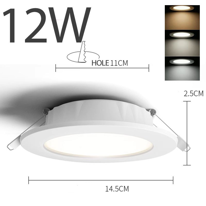 【5 year warranty】Tricolor Pin Lights Led Downlight Recessed Panel ...