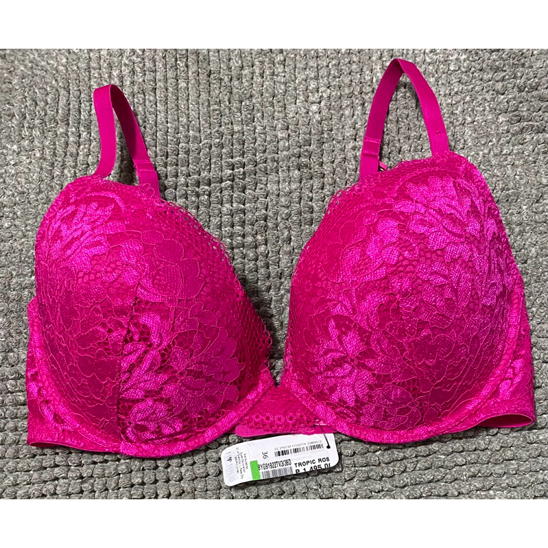 Brand New Auth La Senza Red Lace Bralette / La Senza Obsession Plunge ...