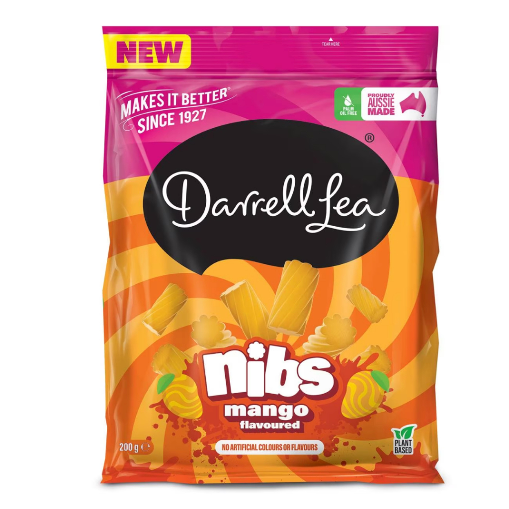 Darrell Lea Nibs Mango Flavoured 200g (January 2025) | Shopee Philippines