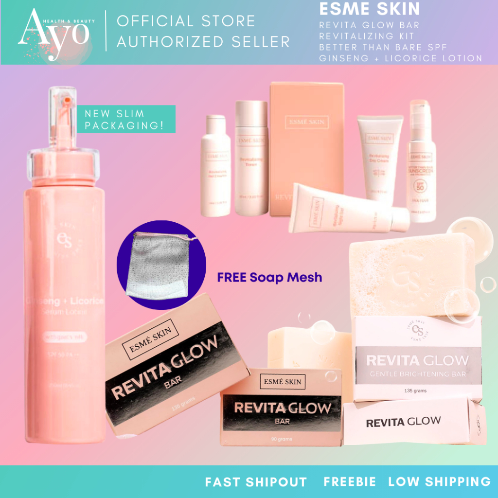 Esme Skin Revita Glow Bar x AYO Beauty | Shopee Philippines