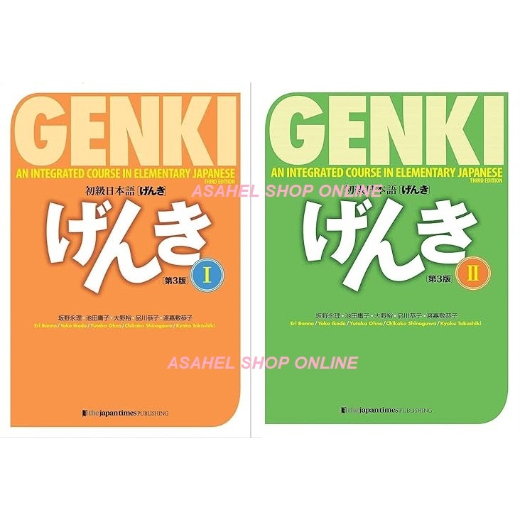 ORIGINAL BOOK GENKI 1 2 An Integrated Course in Elementary Japanese ...