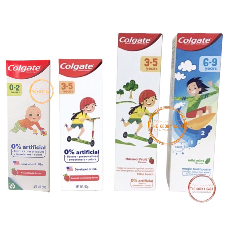Colgate Kids / Baby Toothpaste 0% Artificial Anticavity | Shopee ...