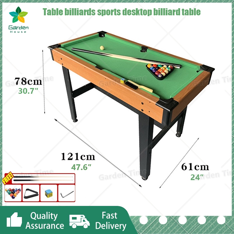 【Large】120x61cm Billiards Table Set For Kids Wooden Tabletop Tall Feet ...