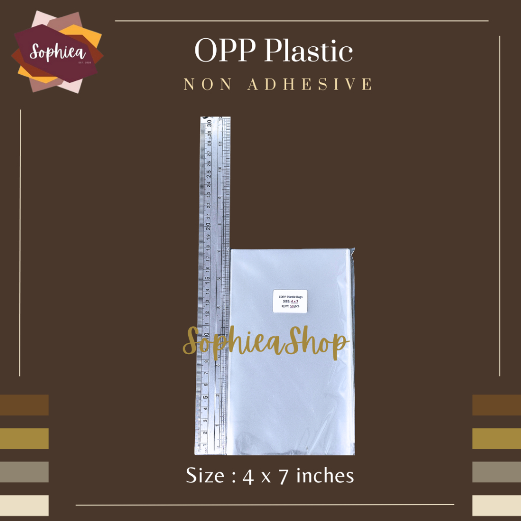 OPP Plastic Non Adhesive 50 or 100pcs | Shopee Philippines