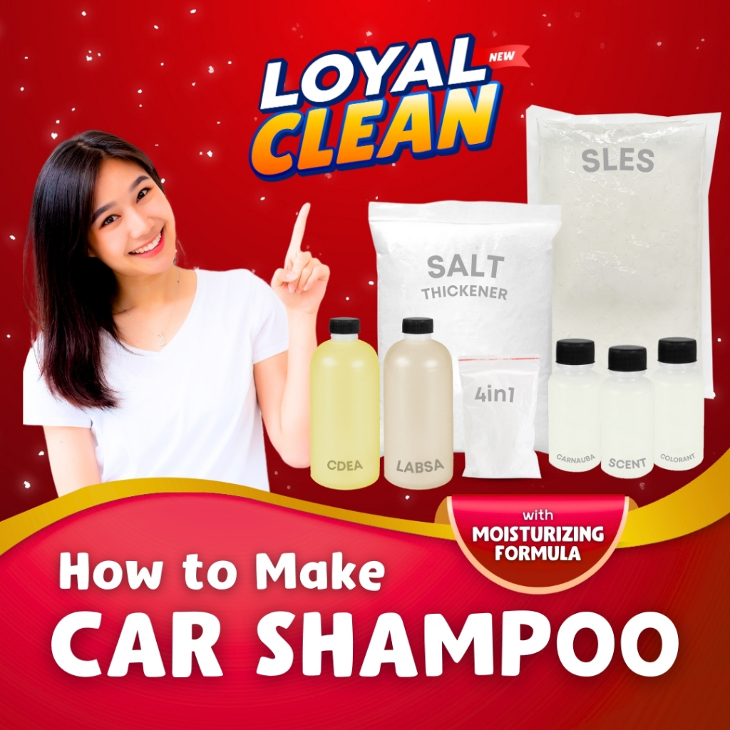 LoyalClean Premium DIY Car Shampoo Kit 17L Yield Complete Mixtures with ...
