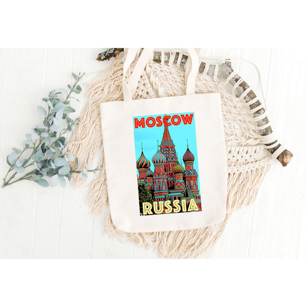 MOSCOW RUSSIA TOTE BAG DESIGN | Shopee Philippines