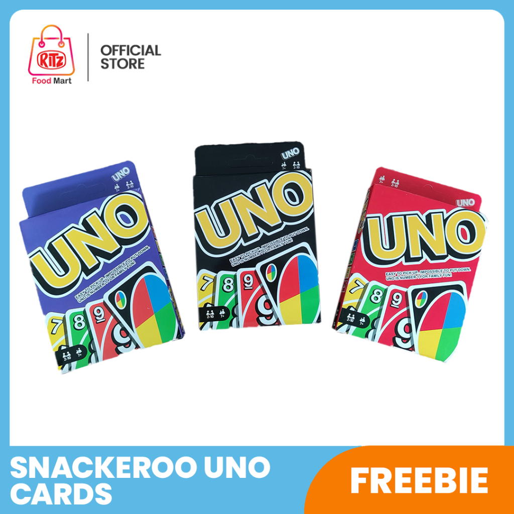 Snackeroo Uno Cards Freebie | Shopee Philippines