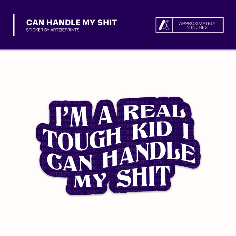 Real Tough Kid Sticker | Matte Laminated Waterproof | For : Laptop ...