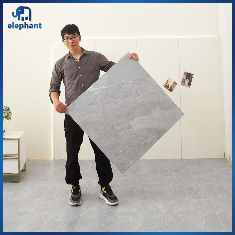 PVC Vinyl tile flooring self adhesiv Marble Design tile floor sticker ...