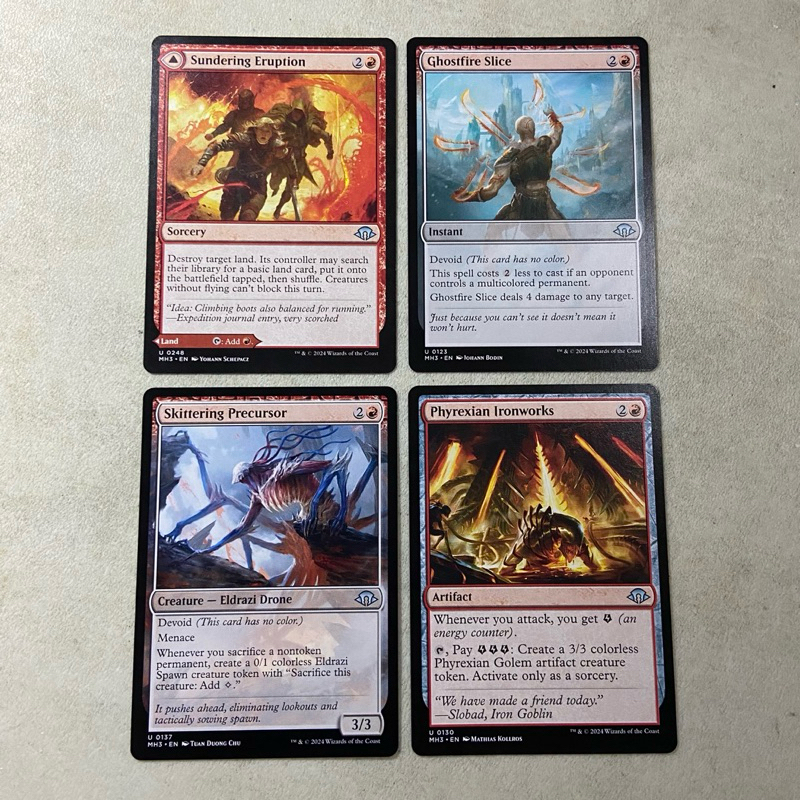 SUNDERING ERUPTION GHOSTFIRE SLICE SKITTERING PRECURSOR PHYREXIAN ...