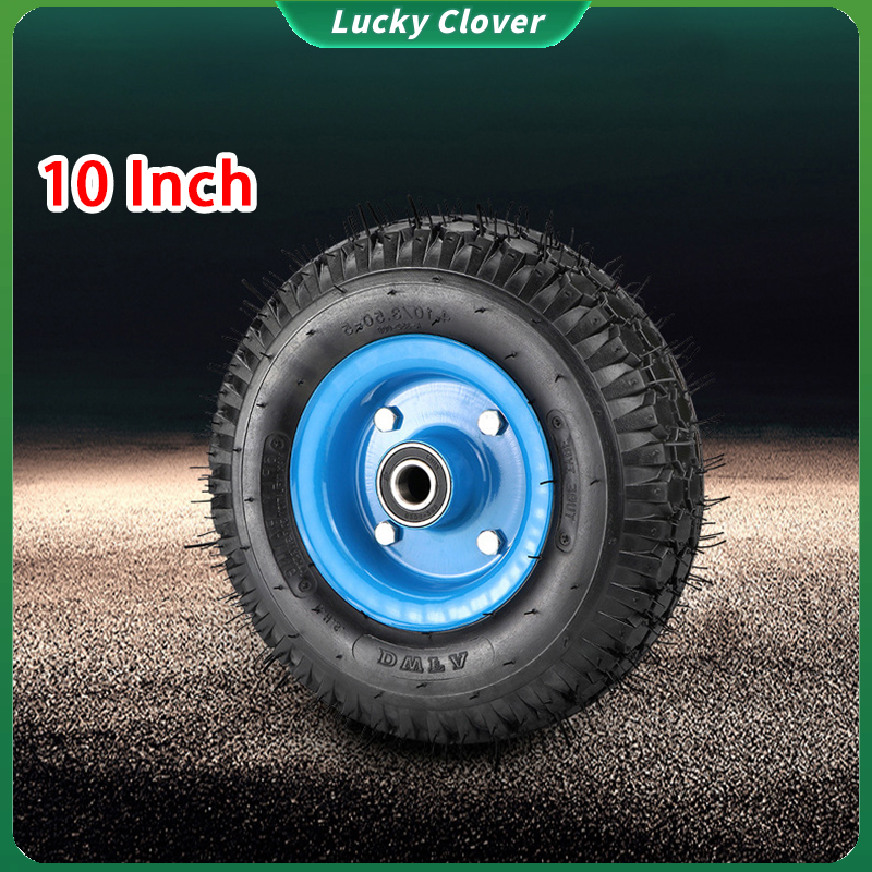 10 Inch 350-4 Inflatable Wheel Trolley Wheel Rubber Silent Caster ...