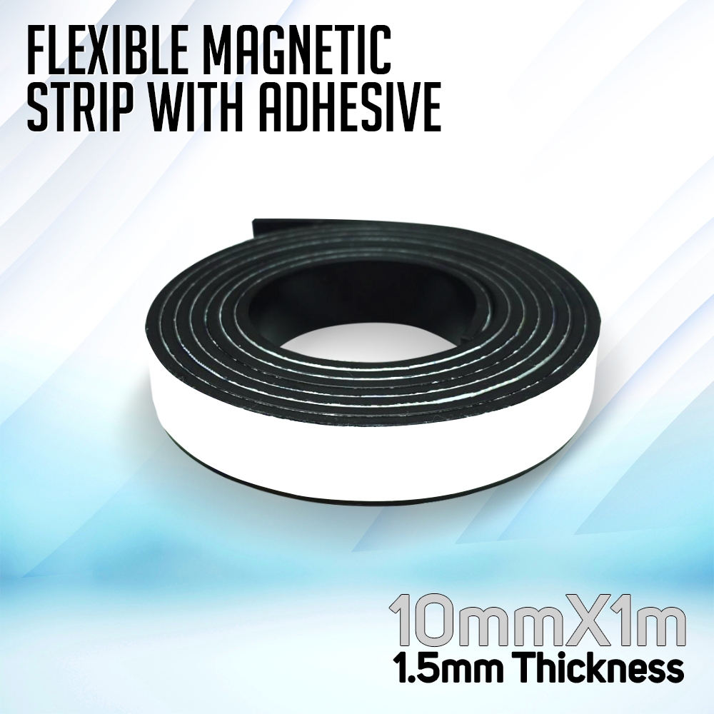 QUAFF Flexible Magnetic Strip w/ adhesive (10mm*1.5mm*1M l 25mm*1.5mm*1M) | Shopee Philippines