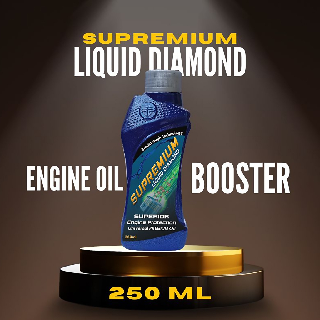 SUPREMIUM Liquid Diamond Engine Oil Booster 250mL | Shopee Philippines