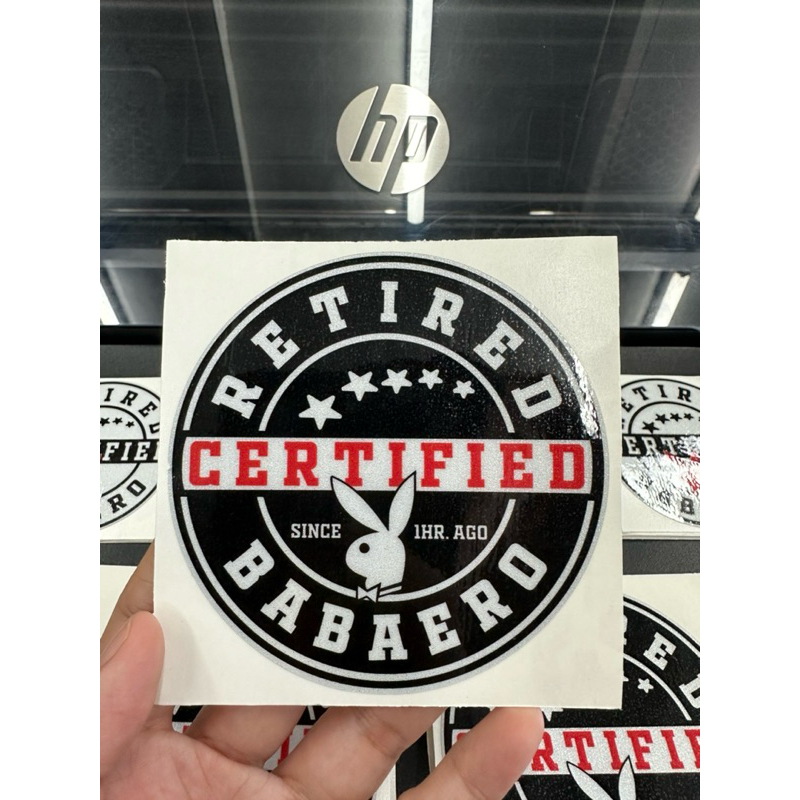 Certified Retired Babaero 3M Reflective Laminated Sticker(Since 1 hour ...