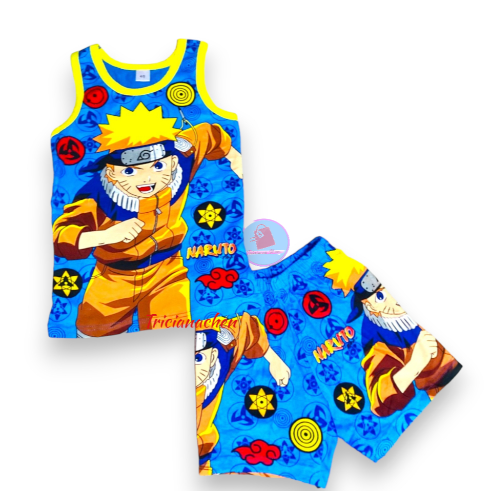 Naruto Sando and Short Kids Terno For Kids Character Print Set ...