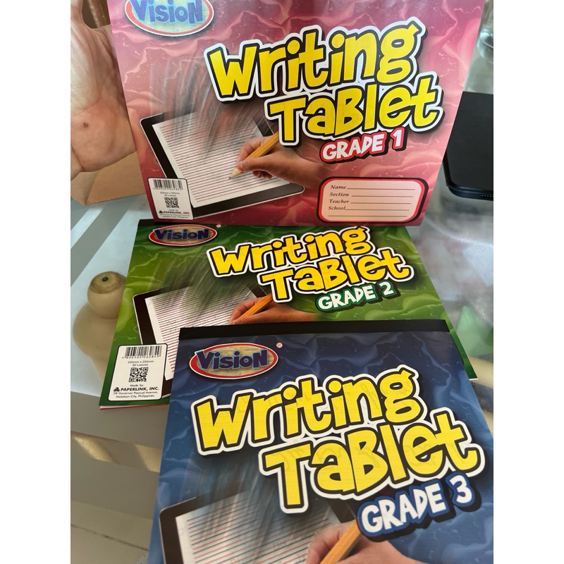 10pads Vision Writing Tablet 80Lvs Japan wood free paper Grade 1 2 3 4 ...