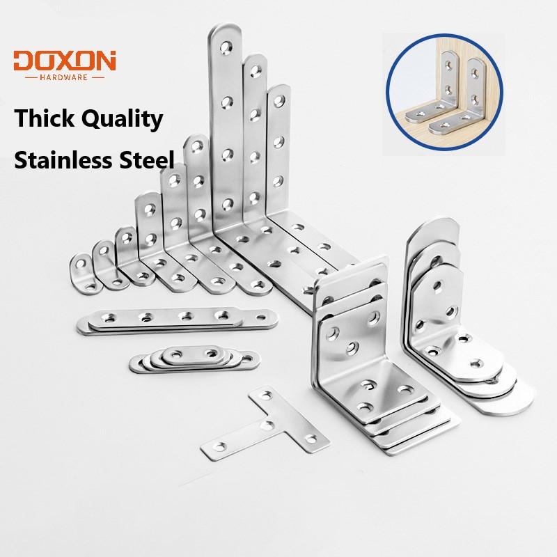DOXON Stainless Steel Corner Code Hardware Thick Square Corner Code 90 ...