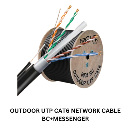 VRGHT OUTDOOR UTP CAT6 NETWORK CABLE BC WITH MESSENGER (Pure Copper) | Shopee Philippines