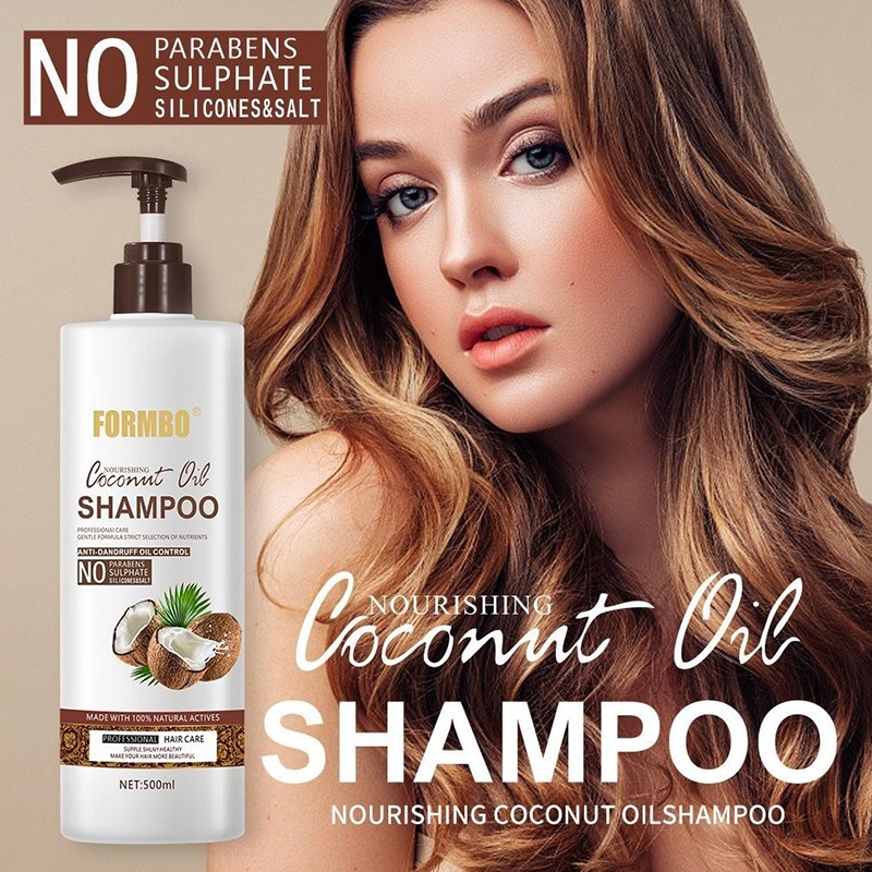 Coconut Oil Shampoo Anti-Dandruff Refreshing Control Oil Fluffy Repair Frizz Hair | Shopee ...