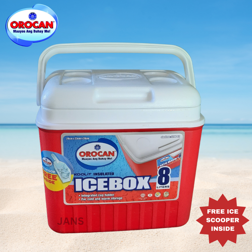 Cooler Ice Box 8Liters Orocan with Free Scooper Heavy Duty | Shopee ...