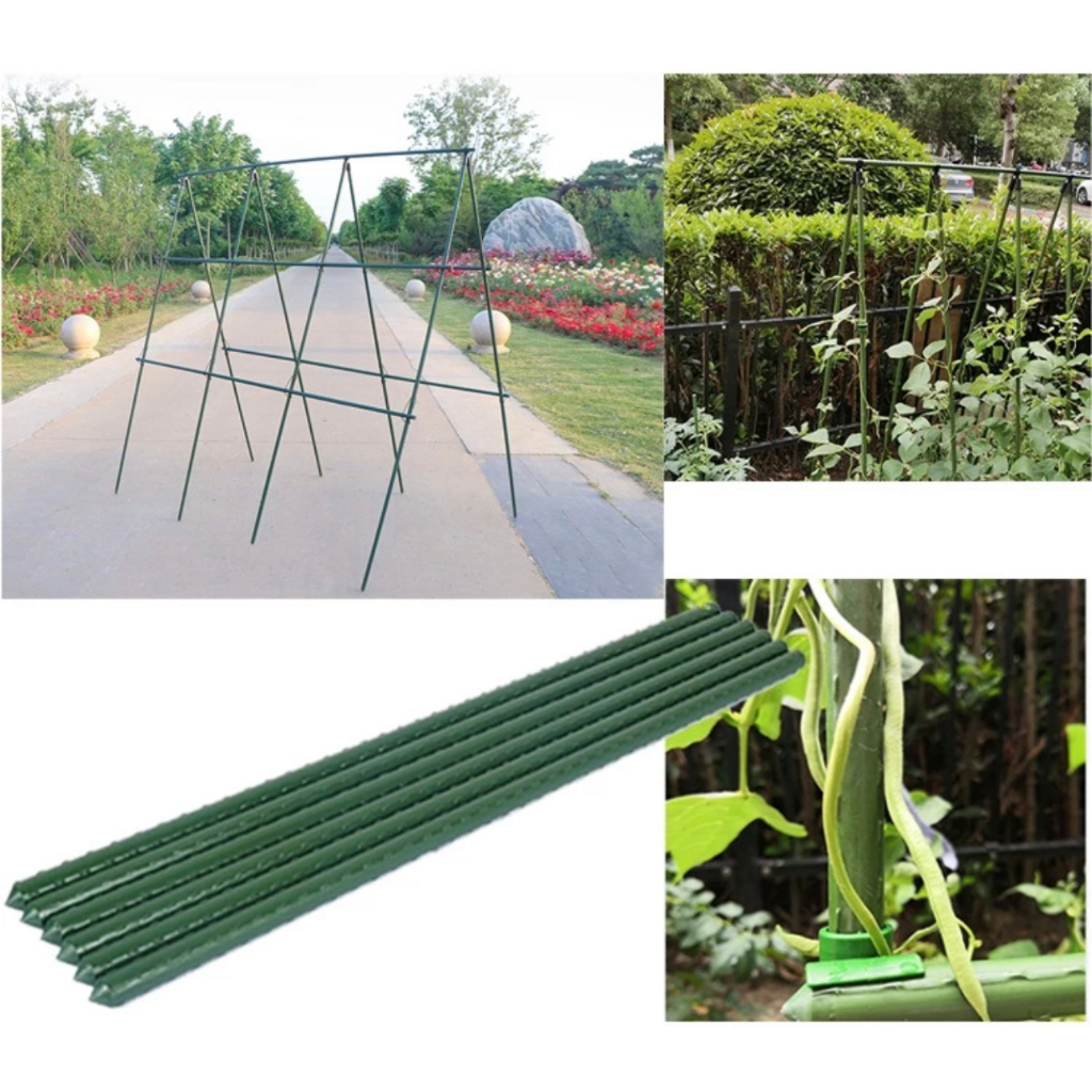 Plant climbing support rod garden fruit and vegetable plastic-coated ...