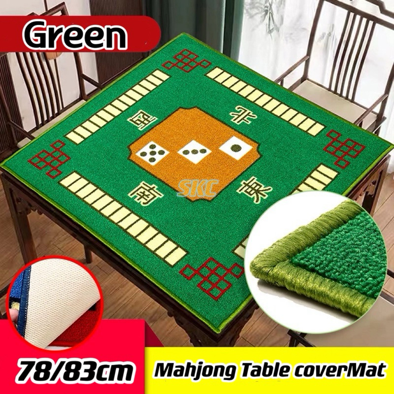 Extremely thick Green Mahjong Table Cover mat Silent Mahjong Cloth Mute ...