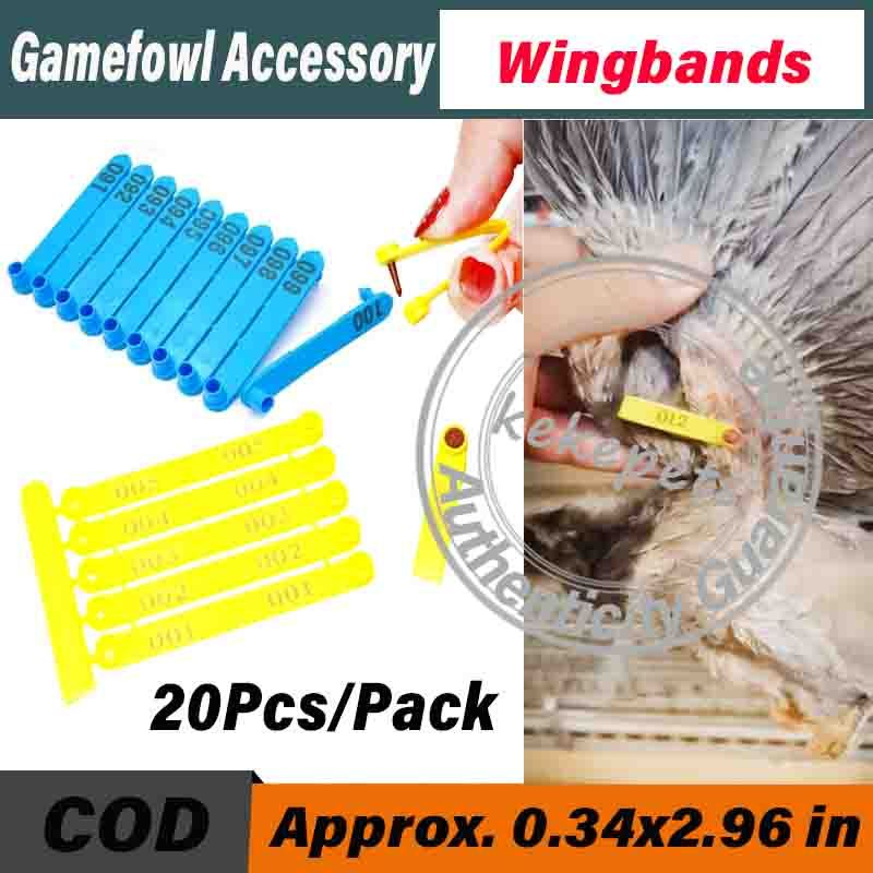 20Pcs Wingband for Fighting Cocks with numbers Chicken Wings ...