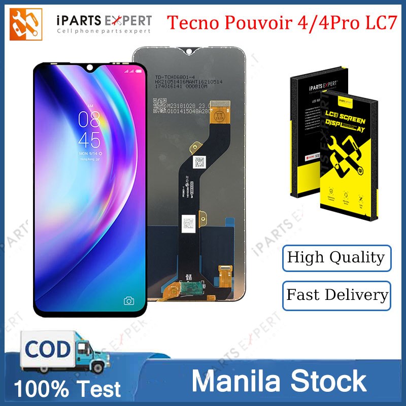 IPARTSEXPERT LCD for Tecno Pouvoir 4 LC7 / Pouvoir 4 Pro LCD Display ...