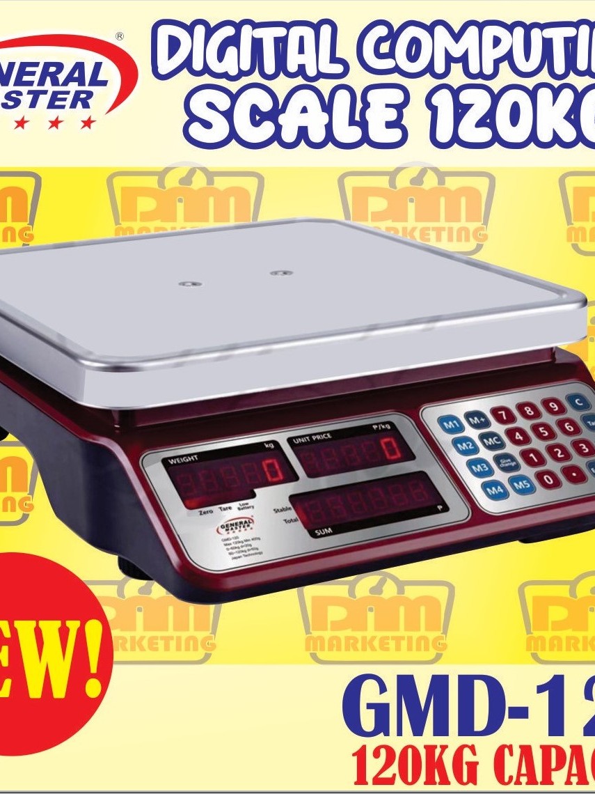 GENERAL MASTER DIGITAL COMPUTING SCALE 120KG | Shopee Philippines