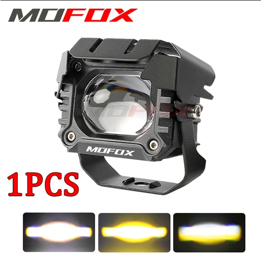 MOFOX V7 V8 Motorcycle Mini Driving Light Dual Color High/Low ...