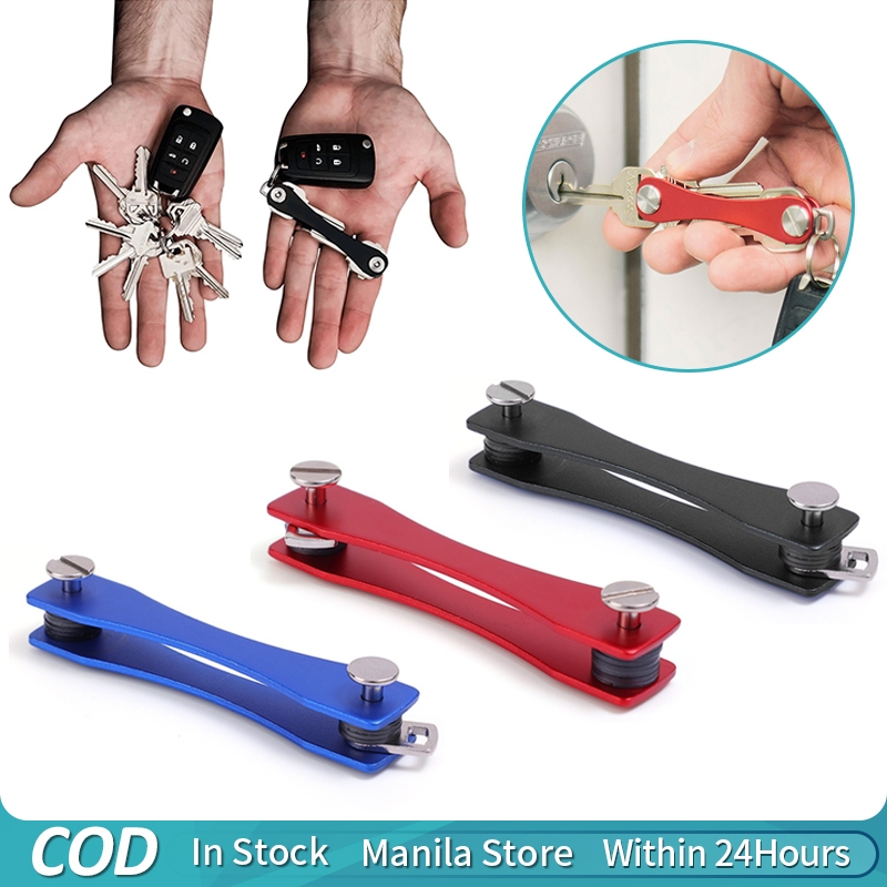 Keychain Clip-Heavy Duty Minimalist Multikey Folding Pocket Keyholder ...