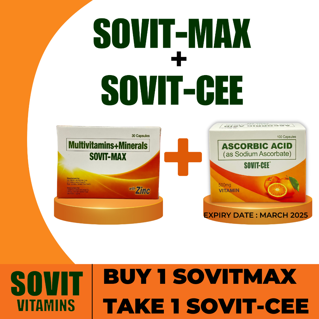 Sovit max and Sovit-cee (Buy 1 box Sovit-max and 1 box of Sovit-cee) | Shopee Philippines