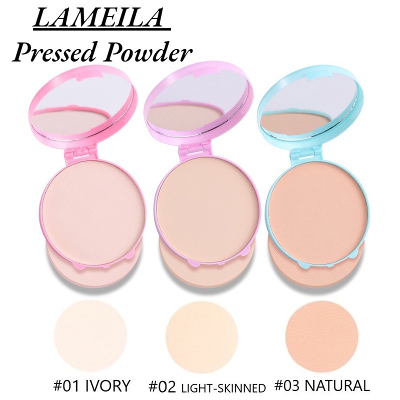 【BP】LAMEILA 3 Colors Pressed Powder Whitening Waterproof Facial Oil ...