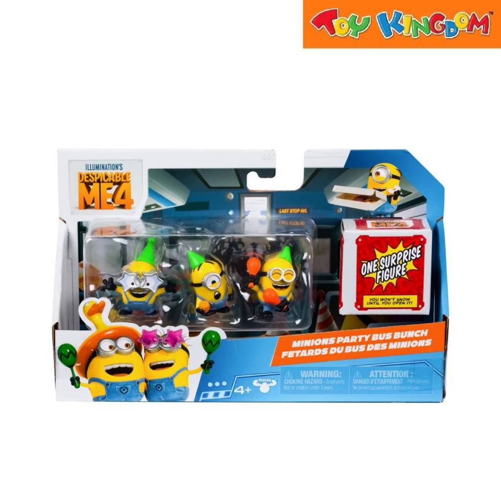 Despicable Me 4 Deluxe Minions Party Bus Bunch Action Figure | Shopee ...