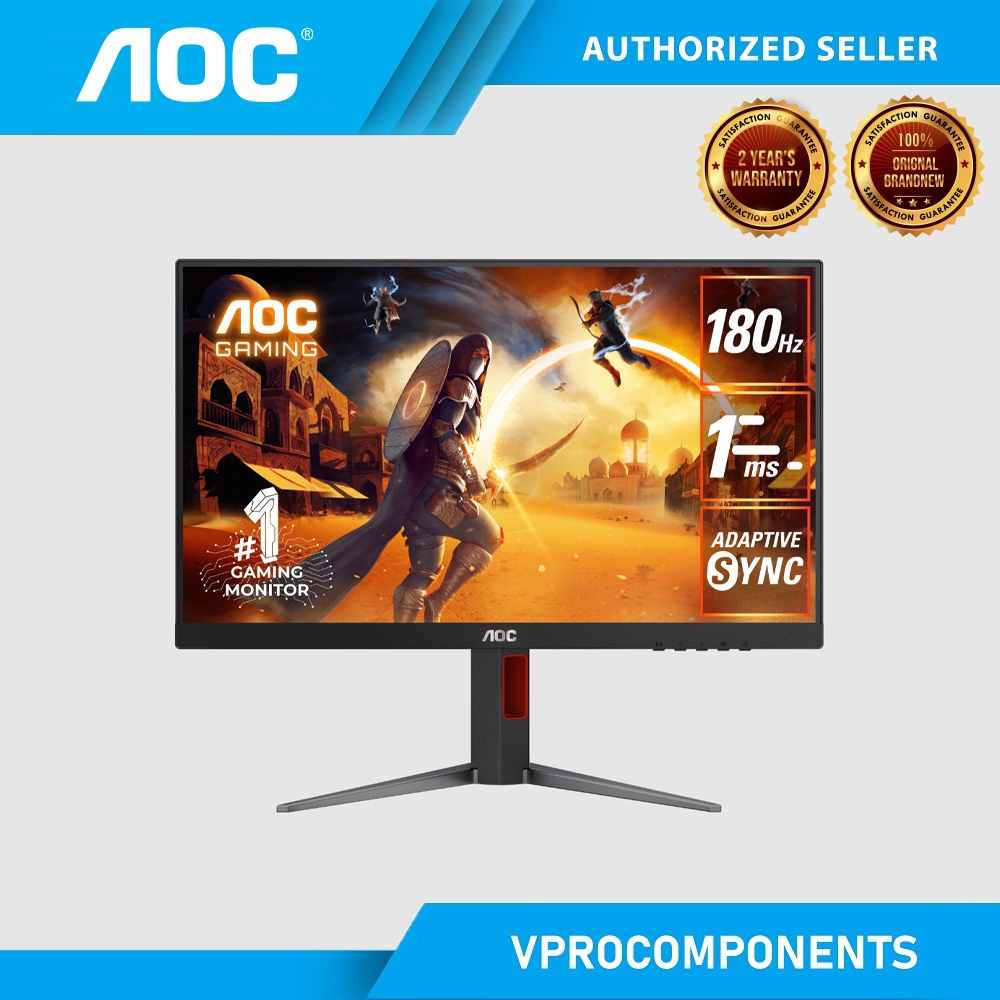 AOC 27G4 27 INCH FHD IPS GAMING MONITOR 180HZ WLMNT W/ HAS (HDMI,DP ...