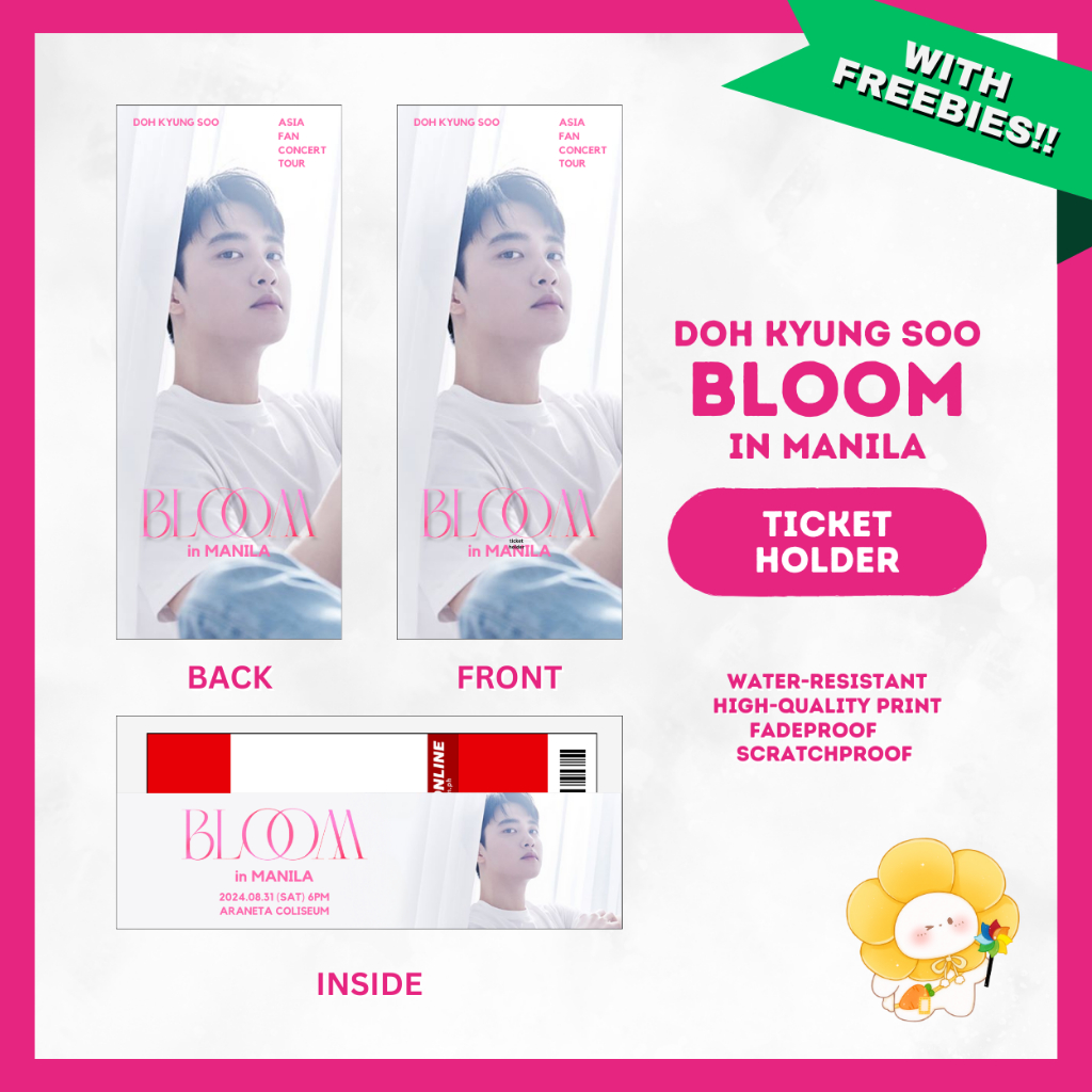 DOH KYUNG SOO Ticket Holder Envelope for Asia Fan Concert Tour Bloom in ...